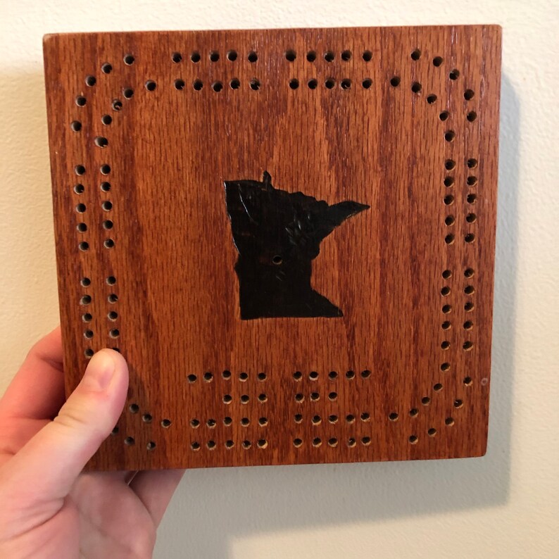 Square Cribbage Board - Etsy