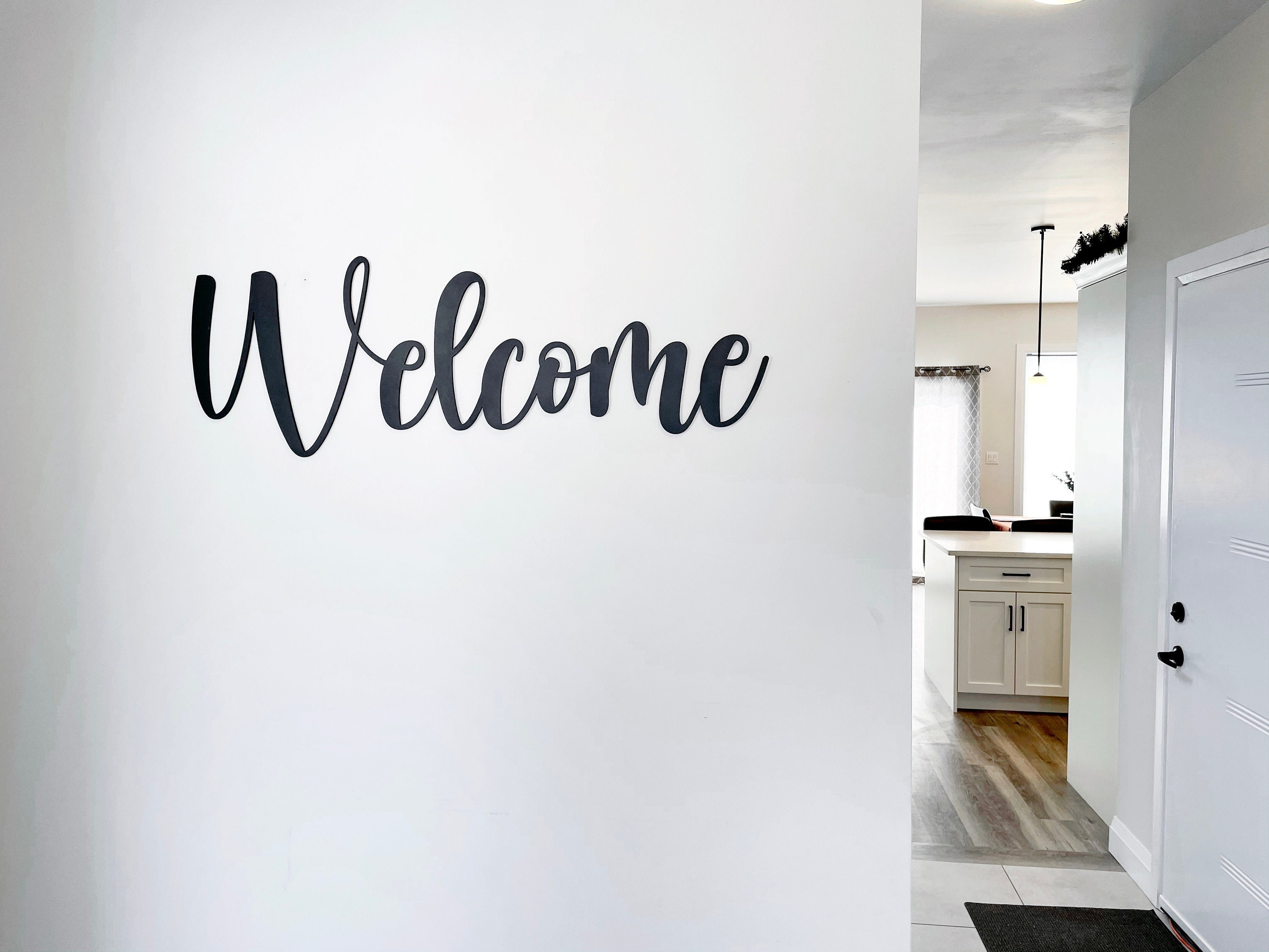Welcome Sign Cutout Welcome Sign Welcome Sign for Entryway | Etsy