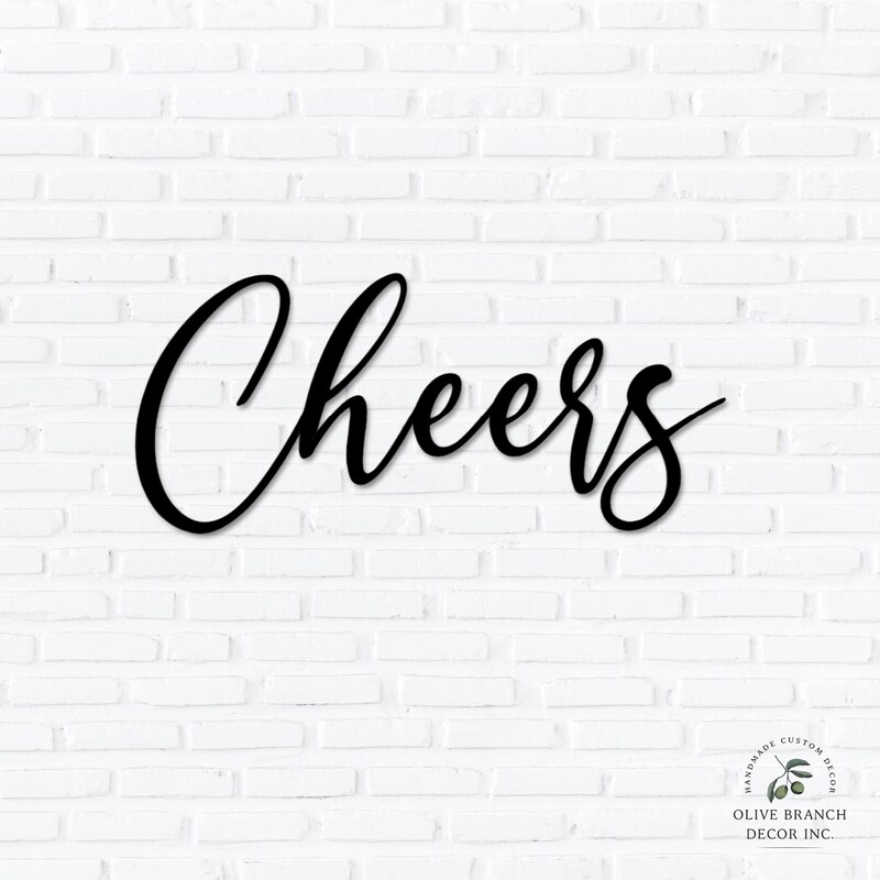 Cheers Sign - Etsy