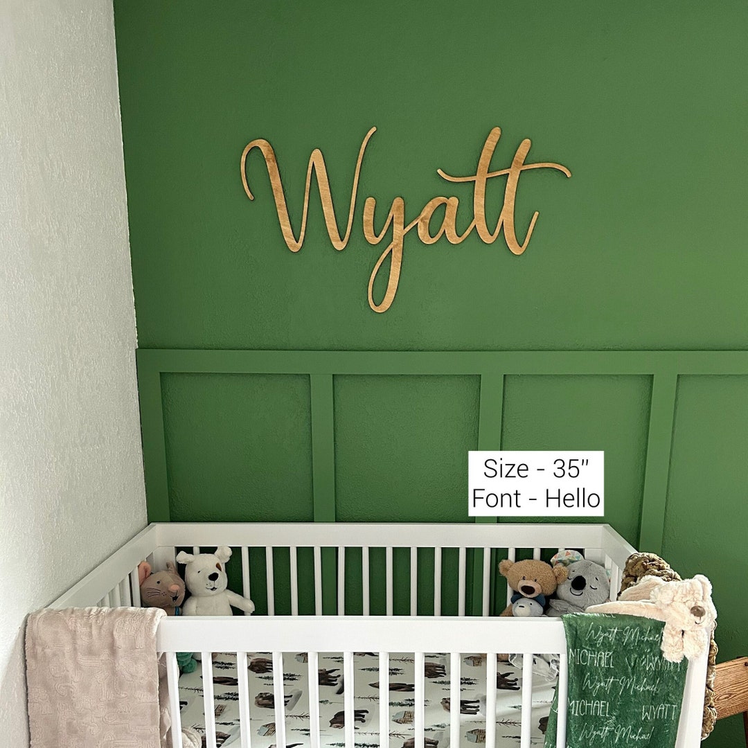 Baby Name Sign Cutout - Baby Name Cutout - Nursery Decor - Large Custom ...