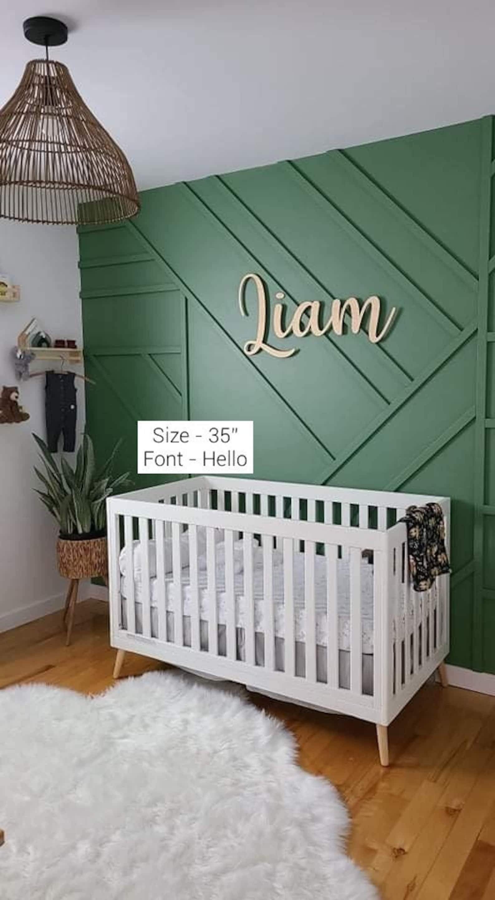 Baby Name Sign Cutout Baby Name Cutout Nursery Decor - Etsy