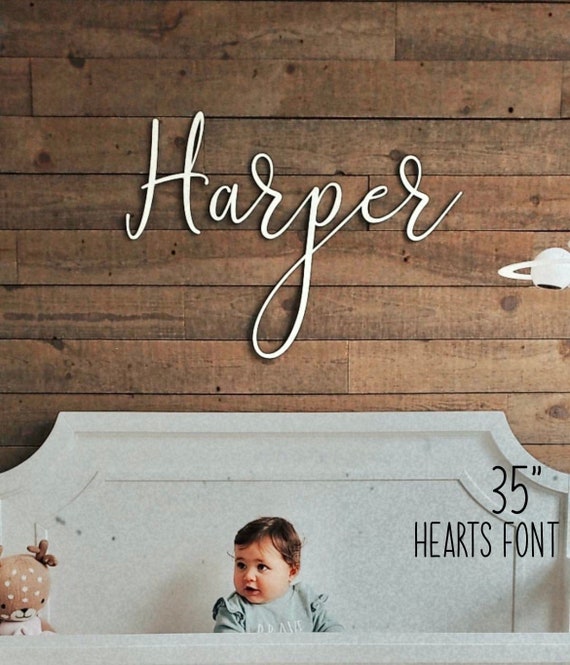 Baby Name Cutout Nursery Decor Large Custom Name Cutout | Etsy