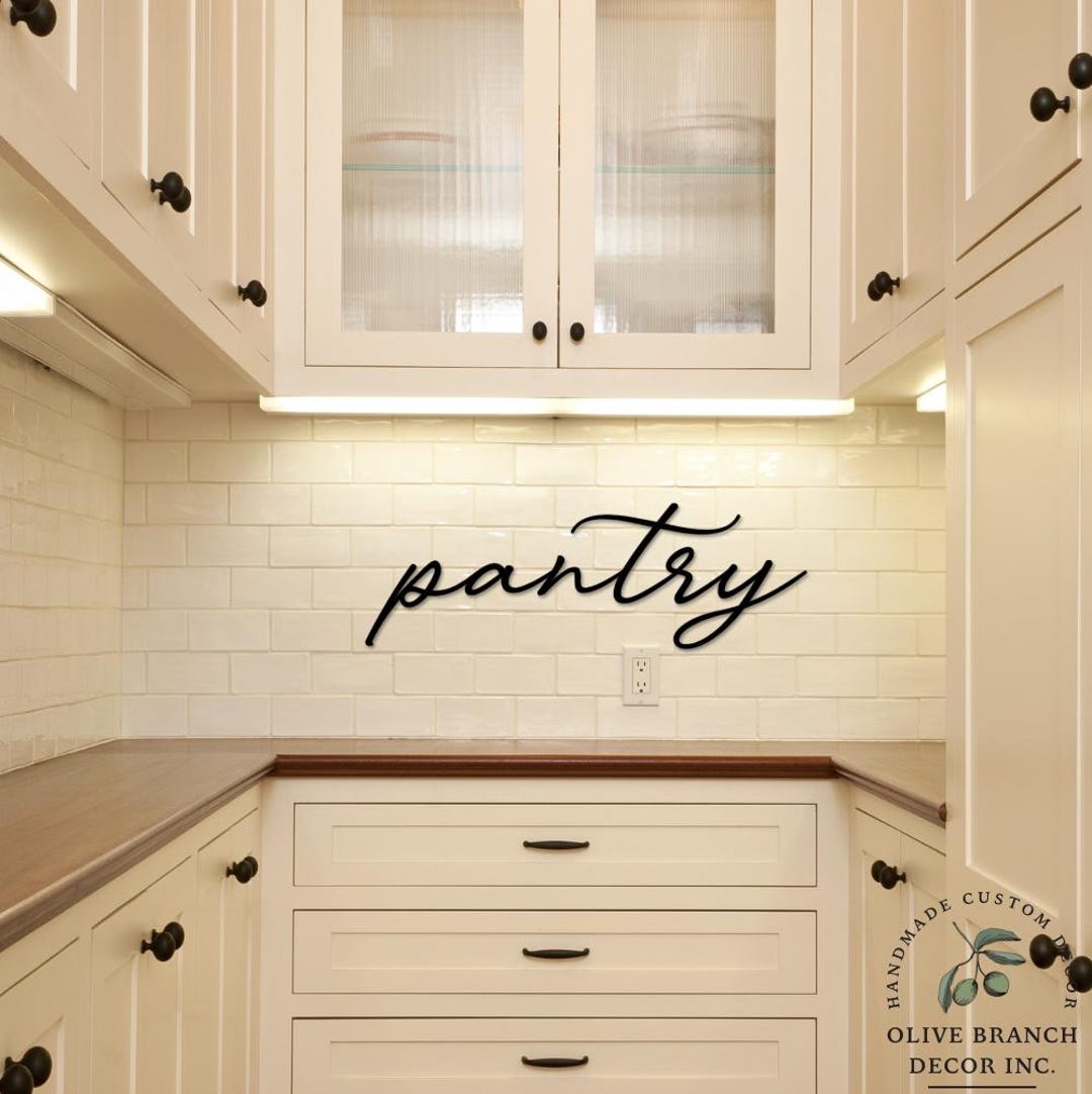 Pantry Sign - Pantry Wall Sign - Sign for Pantry - Pantry Cutout ...