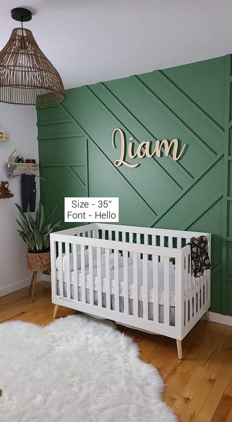 Baby Name Cutout Nursery Decor Large Custom Name Cutout | Etsy