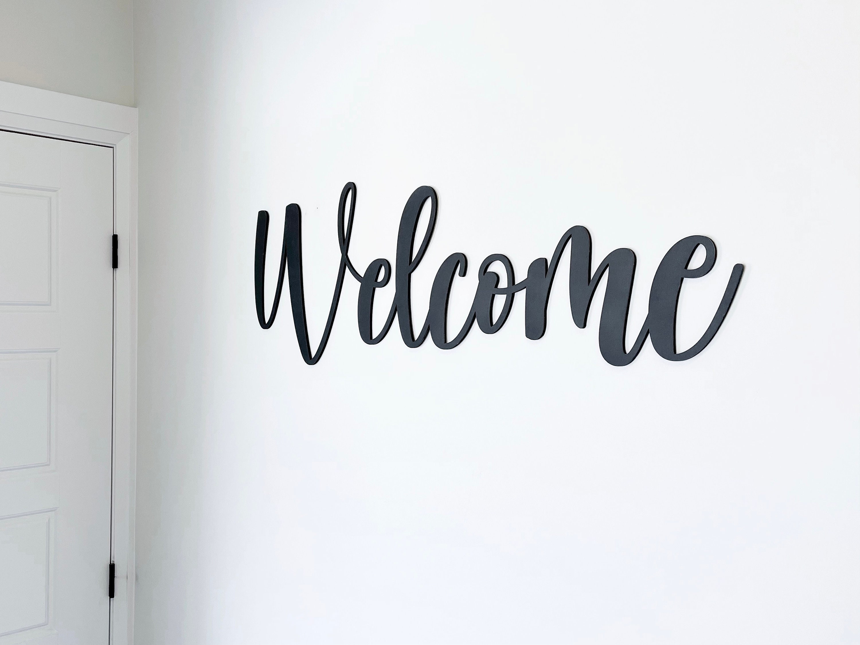Welcome Sign Cutout Welcome Sign Welcome Sign for Entryway | Etsy