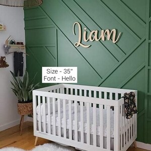 Large Baby Name Cutout Personalized Name Cutout Nursery - Etsy