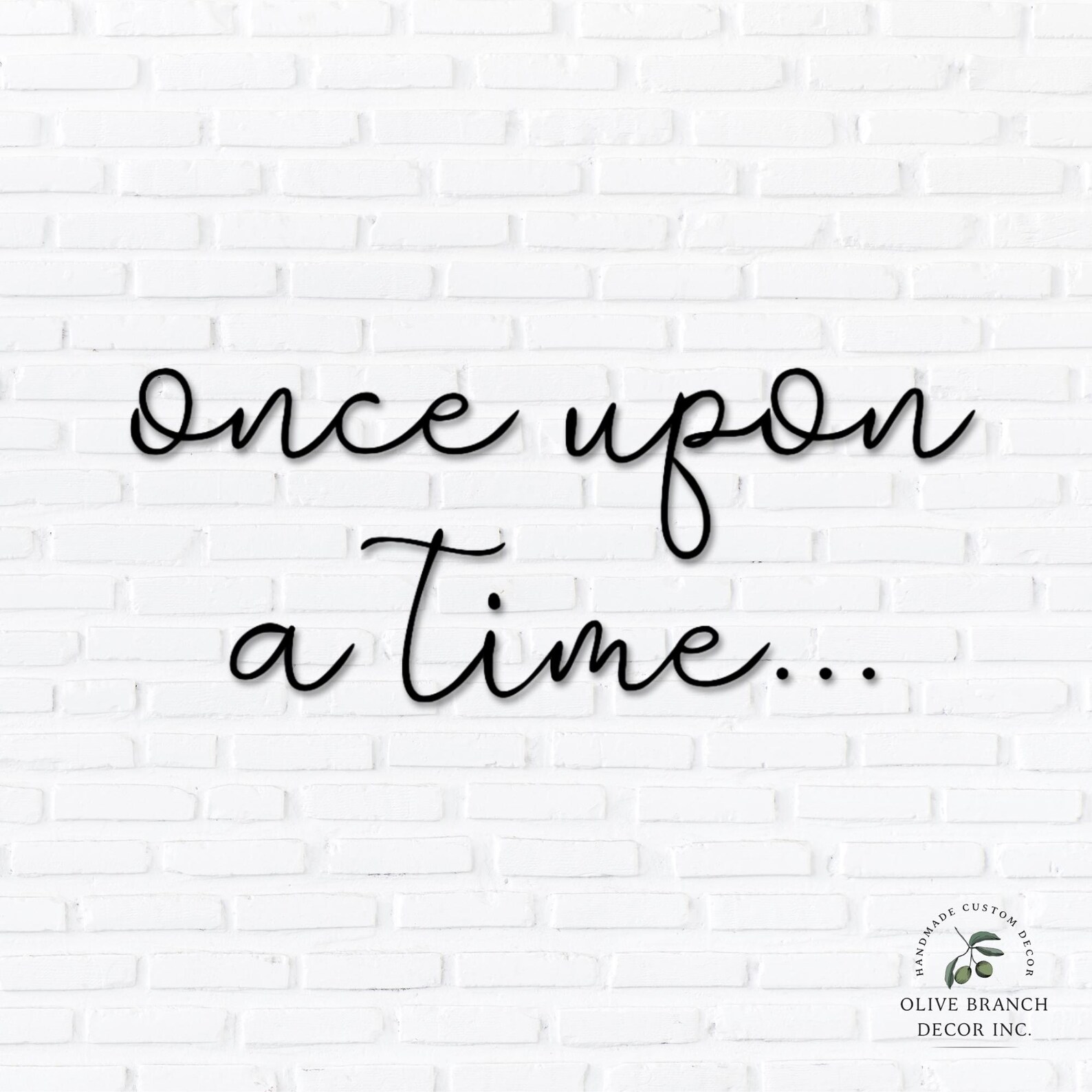 Once Upon a Time Sign - Once Upon a Time Wall Sign - Kids Bedroom Decor ...