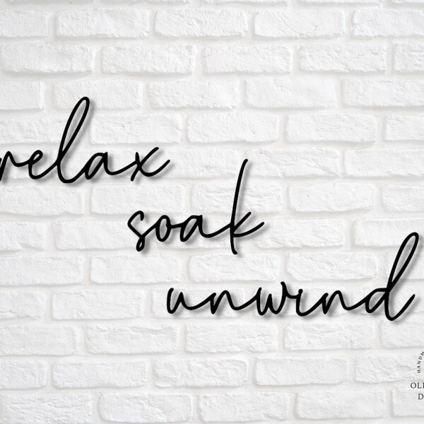 Relax Soak Unwind - Etsy