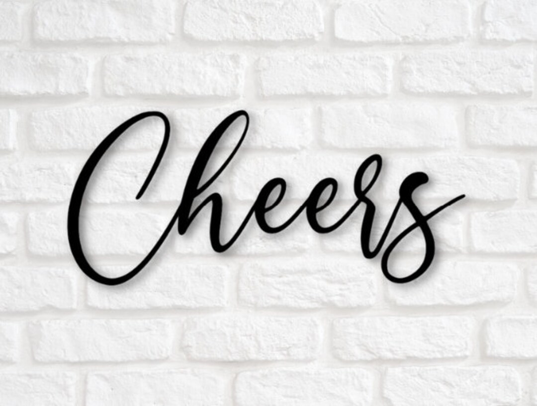 Cheers Sign - Cheers Wall Sign - Cheers Cutout - Cheers Sign for ...