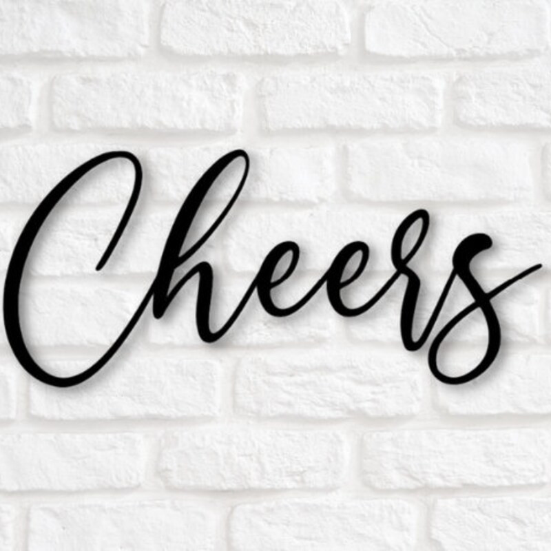 Cheers Sign - Etsy