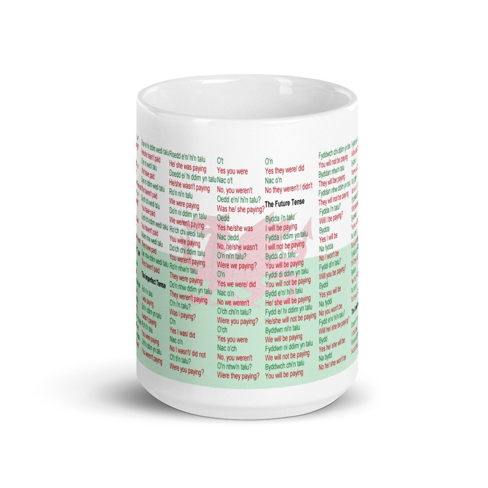 Welsh Conjugation Mug - Etsy