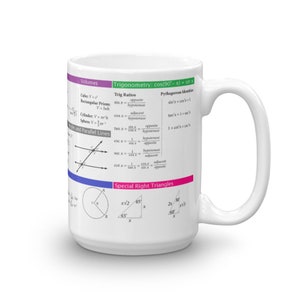 Math Formulas and Equations Mug - Etsy