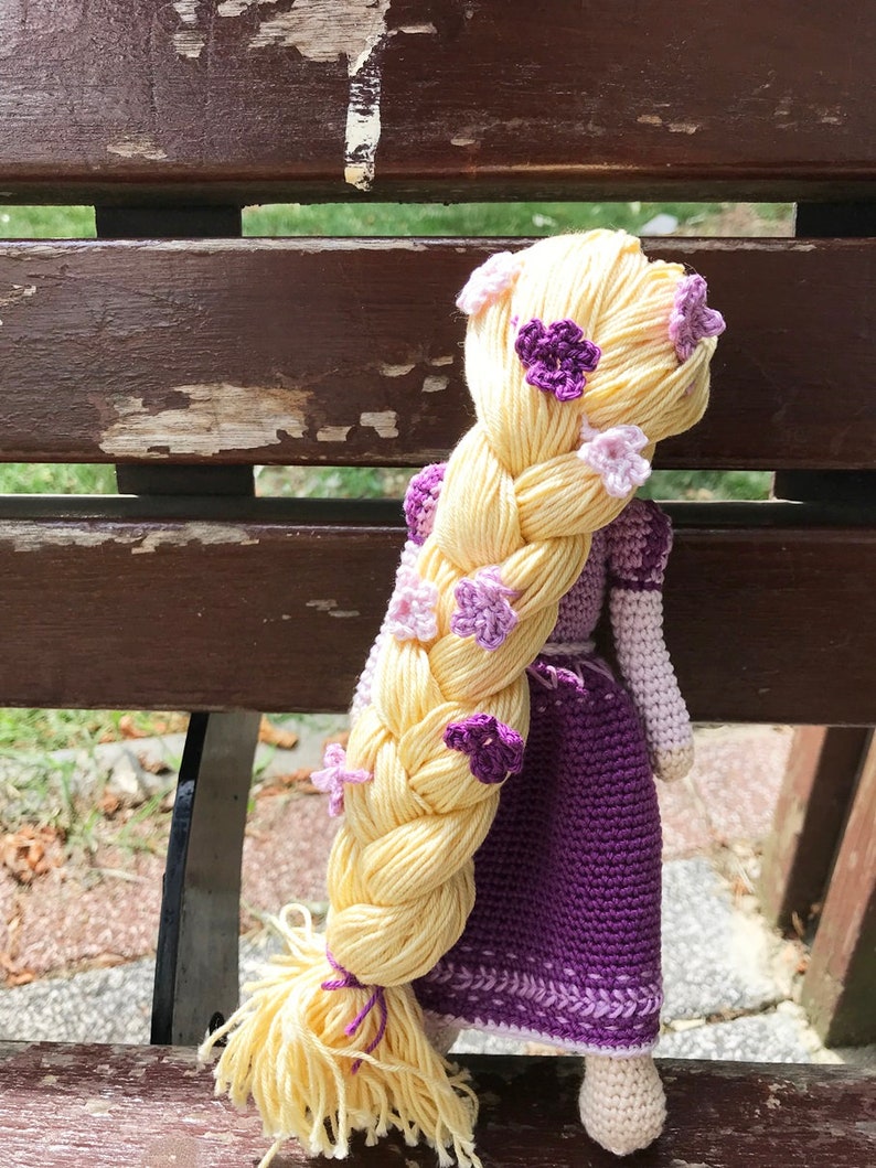 Crochet Doll Rapunzel Princess Amigurumi Doll Etsy