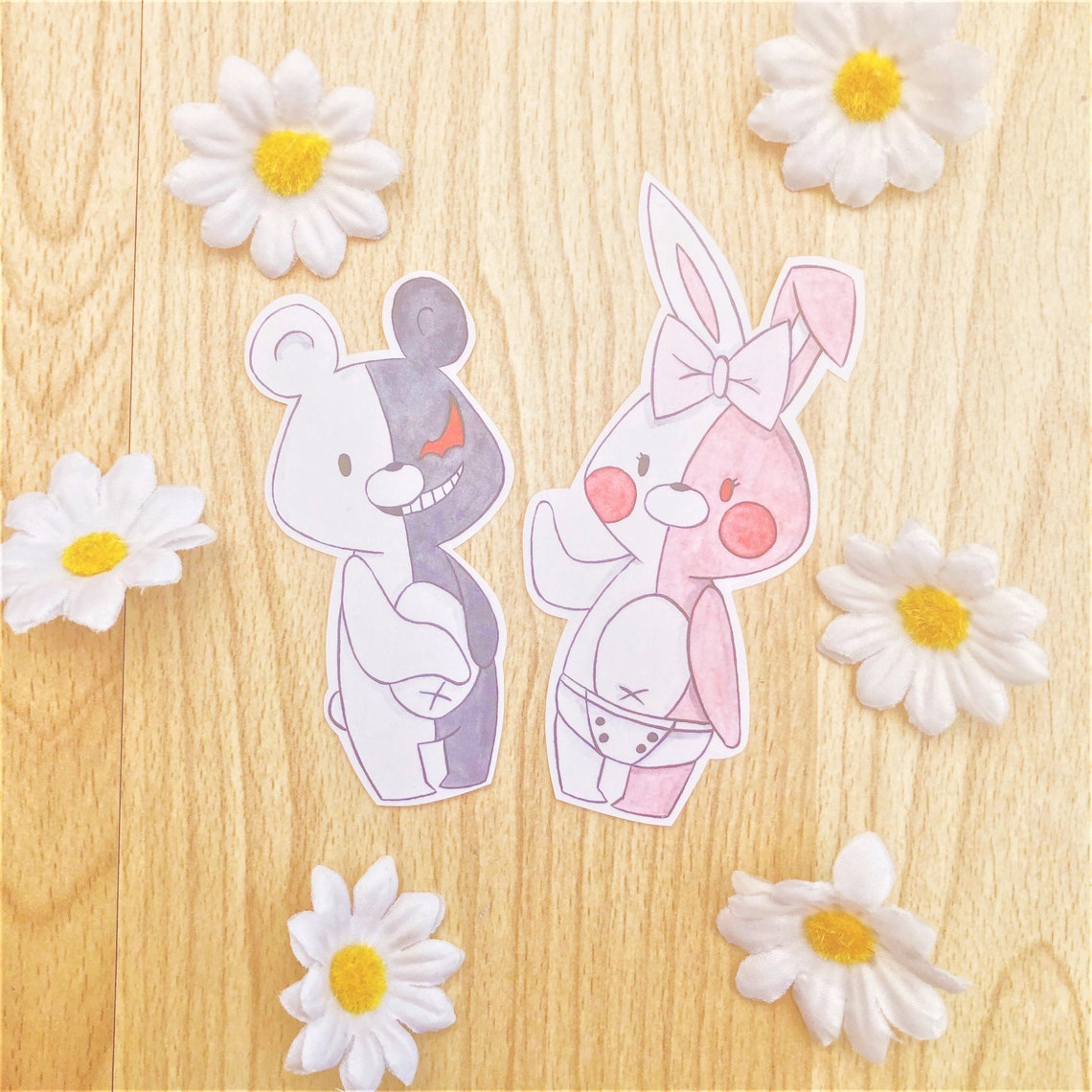 Danganronpa X2 Stickers Gaming Geeky Cute Kawaii Monokuma | Etsy