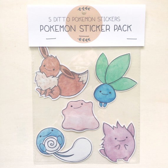 Ditto pokemon sticker pack Paper Paper & Party Supplies etna.com.pe