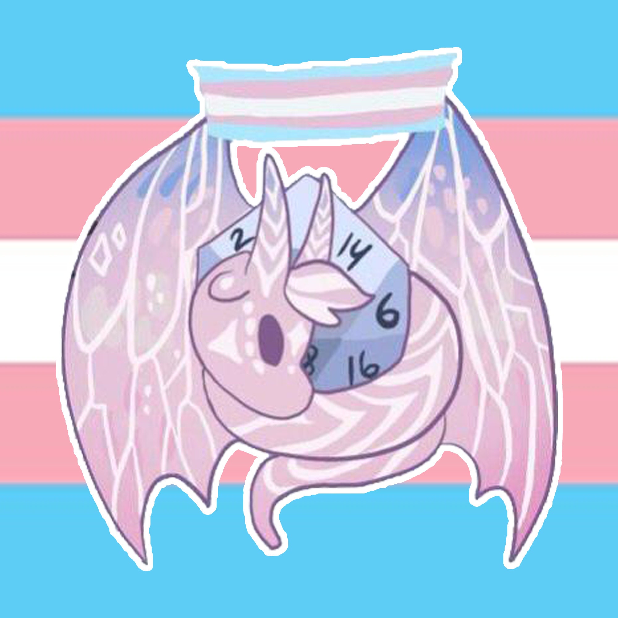 Trans Pride DnD Sticker LGBTQ | Etsy
