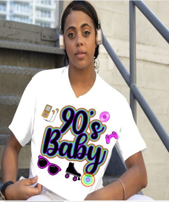 Scrapbooking Embellishments 90s Baby Retro,Png,Jpeg Mockups,Sublimation ...