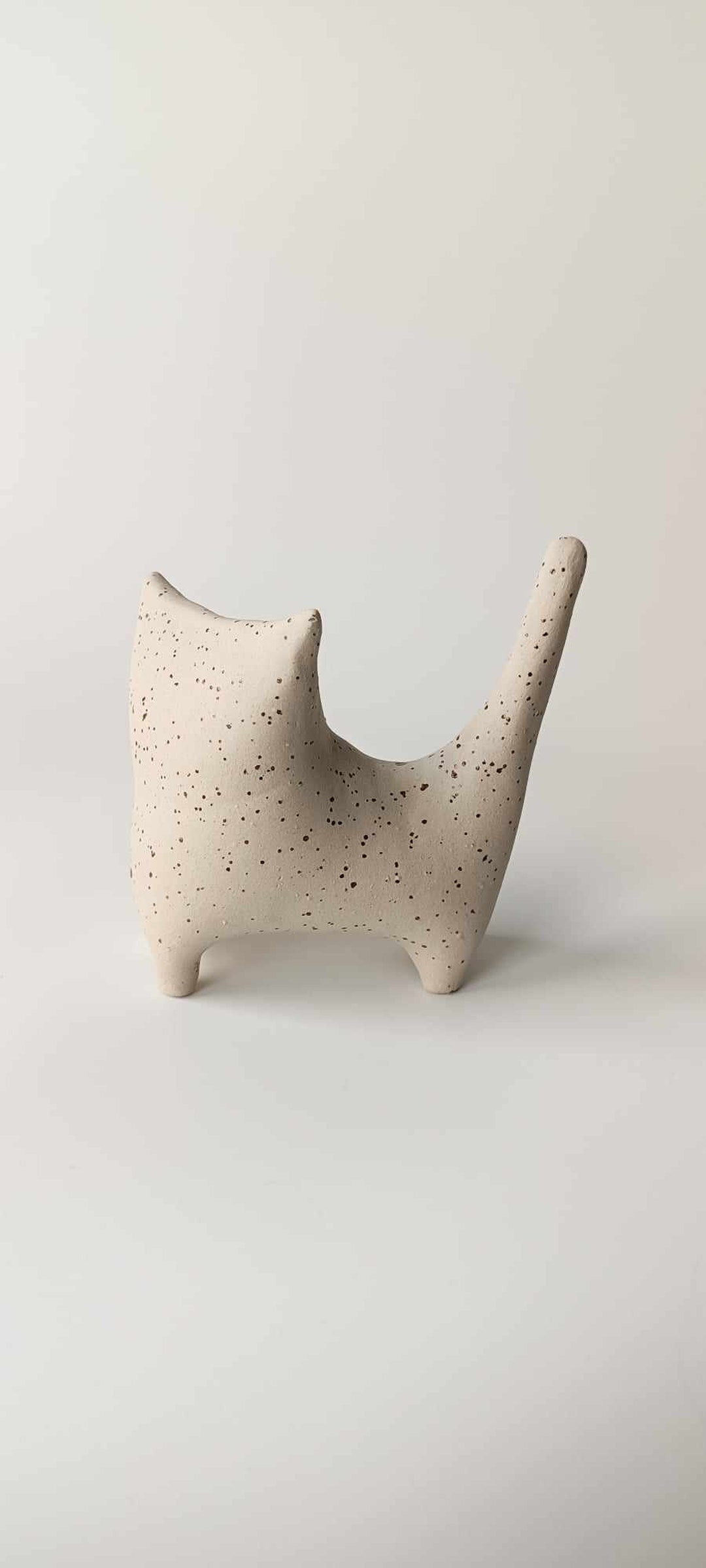Ceramic Cat Cat Figurine Ceramic Cat Sculpture Minimalist Home Decor ...