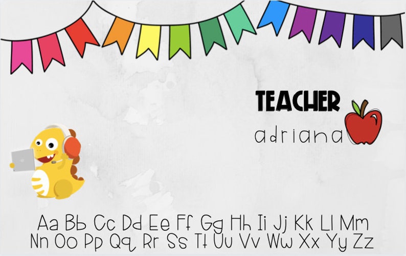 Digital Custom Classroom Background ESL TEACHING Vipkid - Etsy