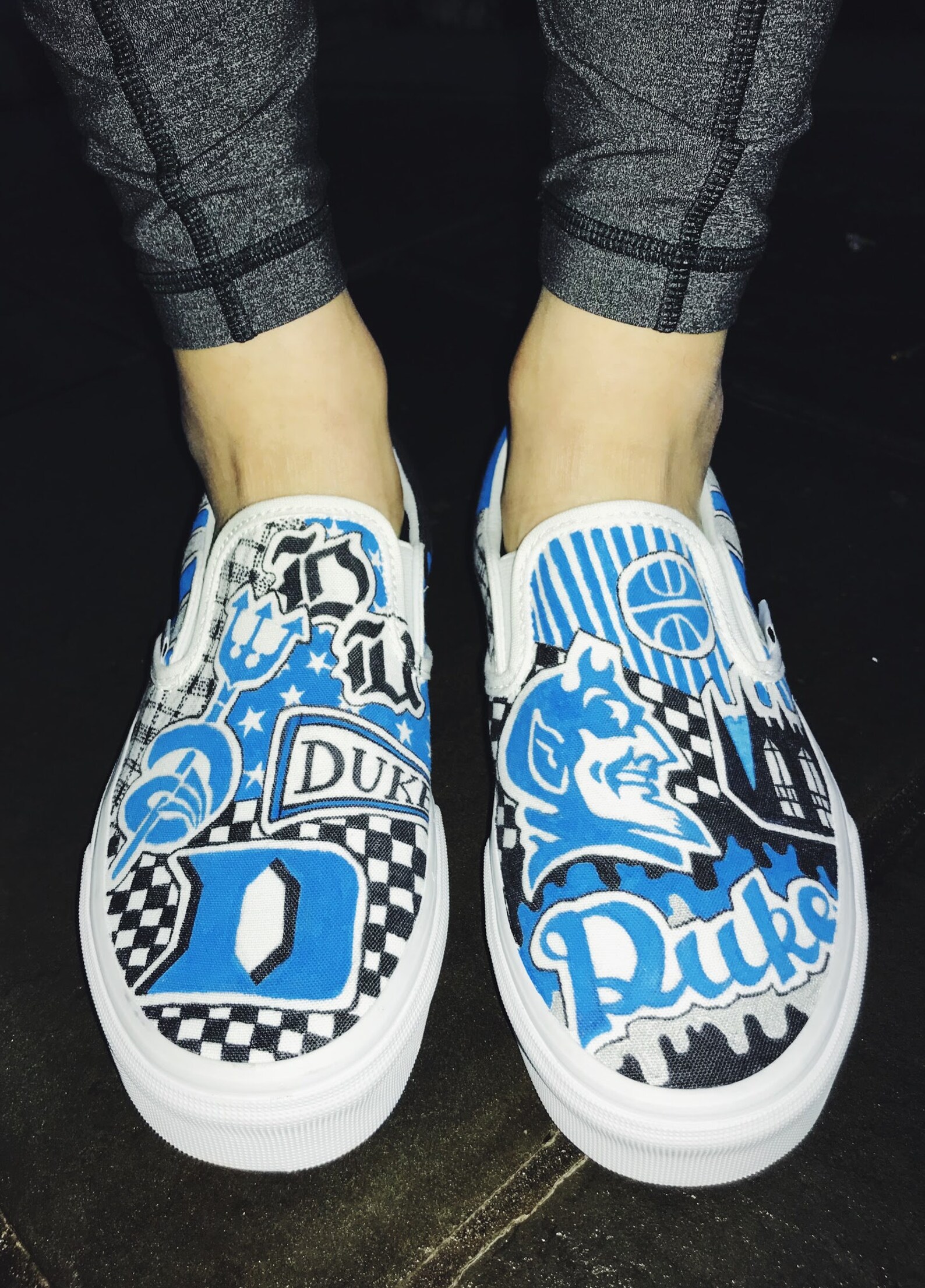 Custom College or Team Shoes - Etsy