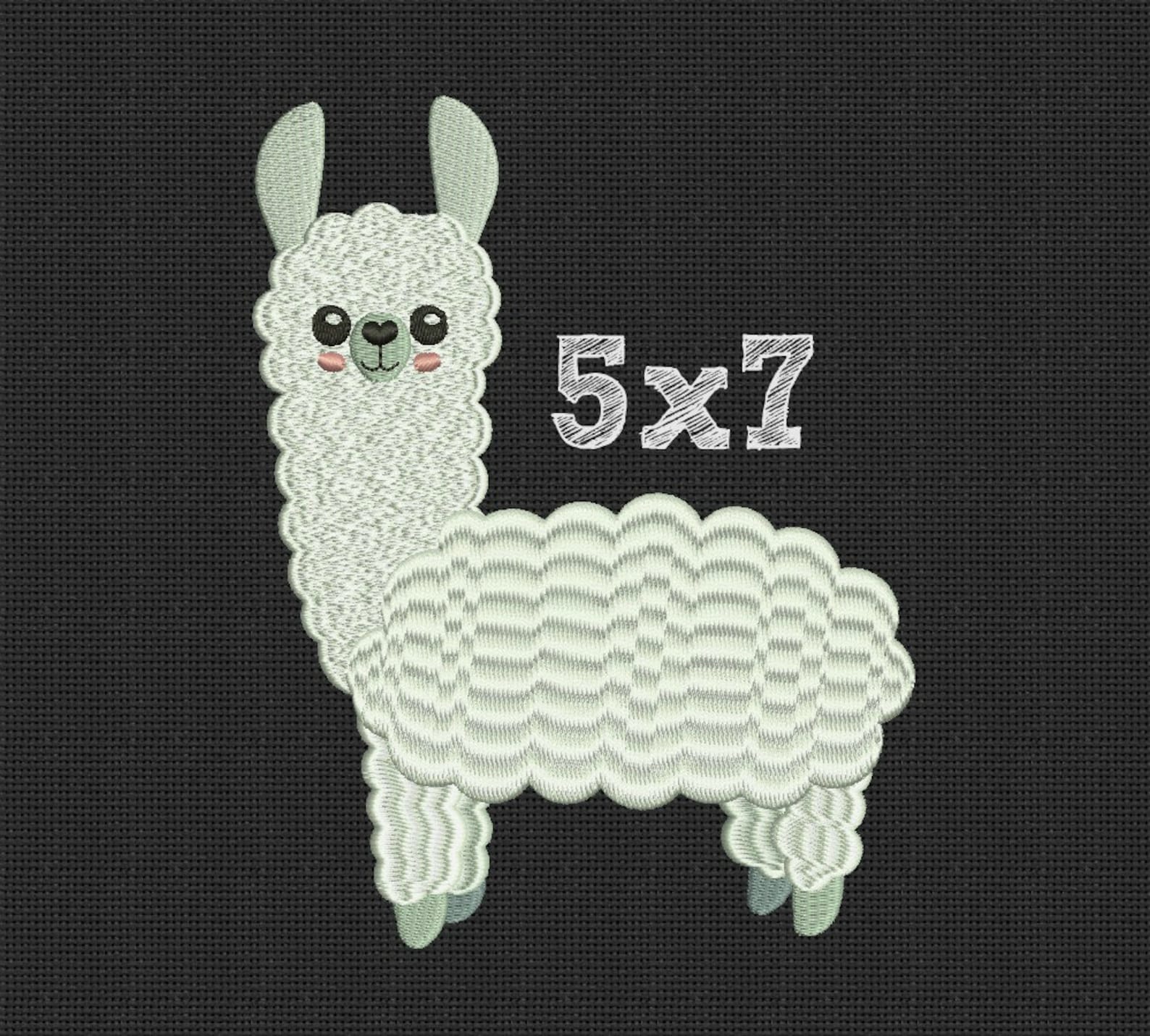 Super Llama machine embroidery design 5x7 Design Pattern | Etsy
