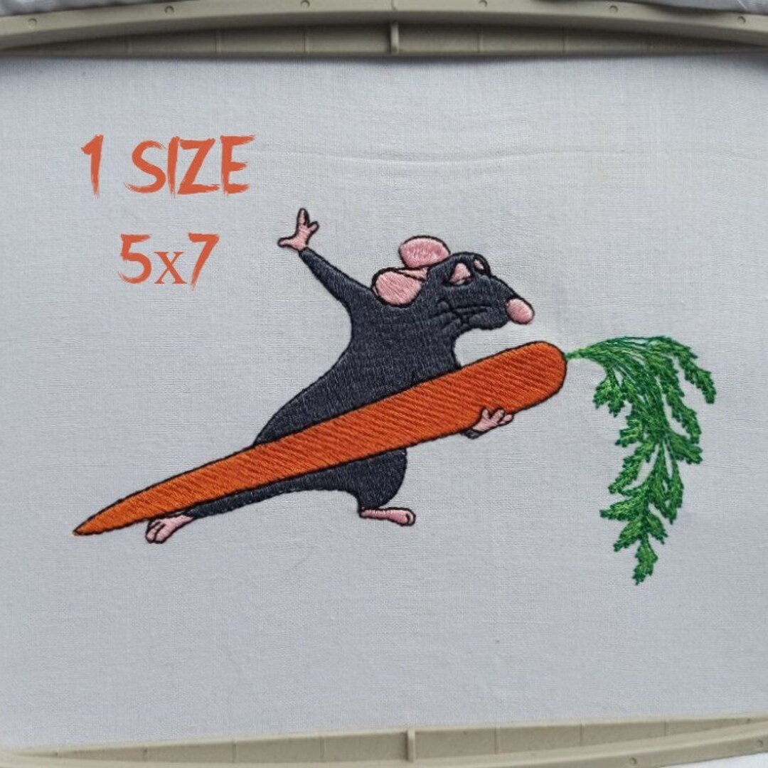 Embroidery Designs Mouse Ratatouille Embroidery Design - Etsy