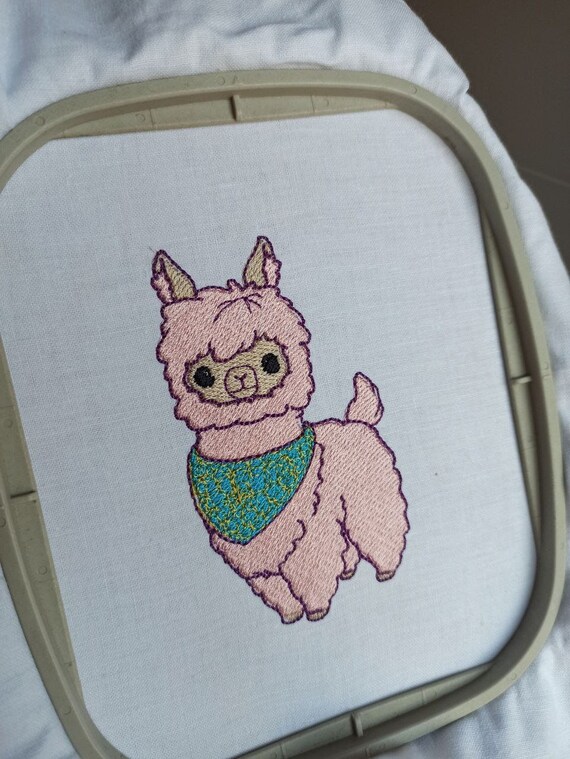 Embroidery Design Llama Embroidery Designs Bandana - Etsy