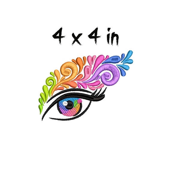Embroidery Design Makeup Embroidery Designs Eye | Etsy