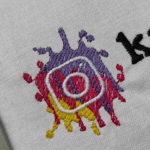 Instagram Embroidery Design, Embroidery Designs Social Media Icons - Etsy