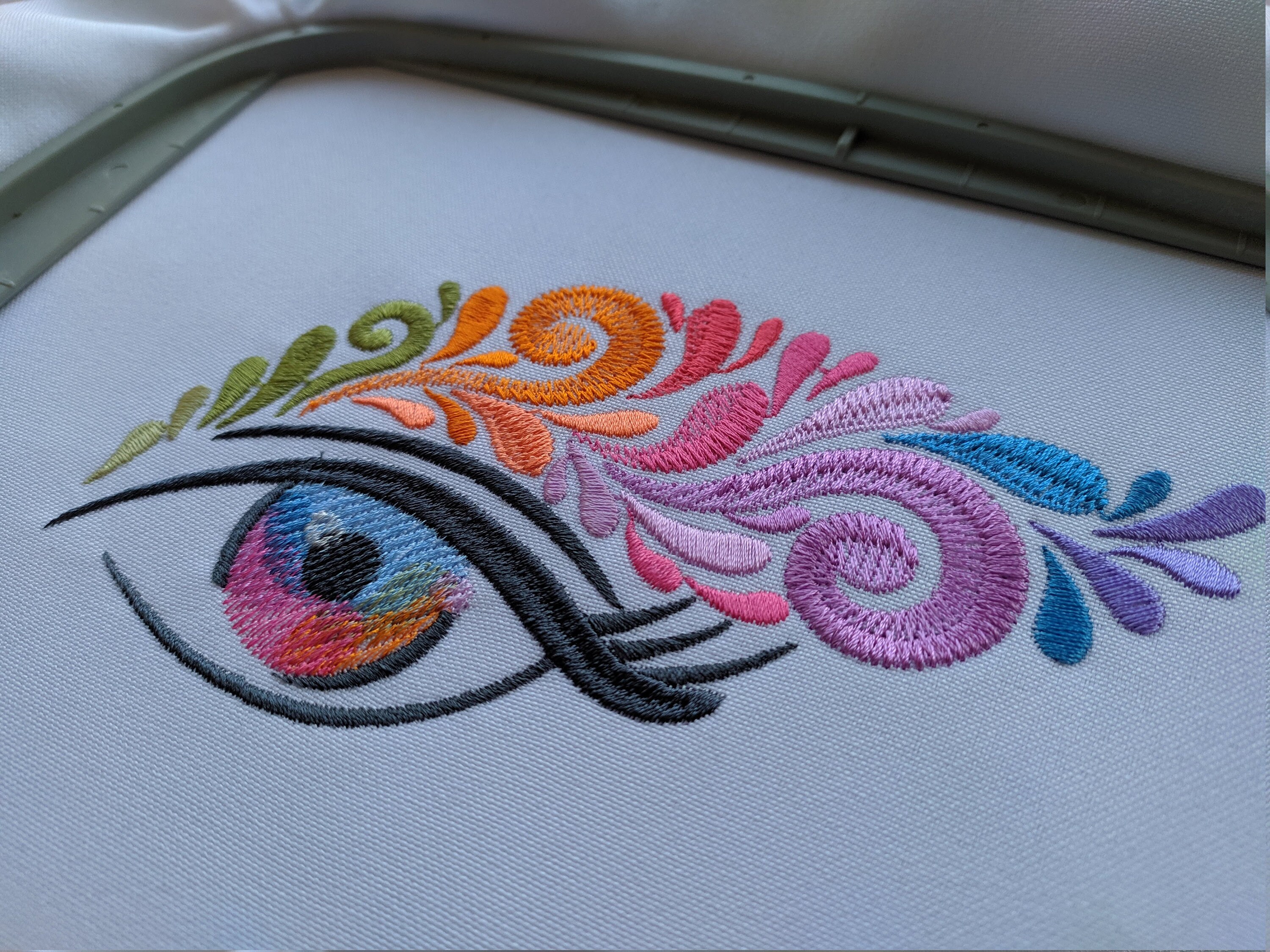 Embroidery Design Rainbow, Embroidery Designs Eye - Etsy