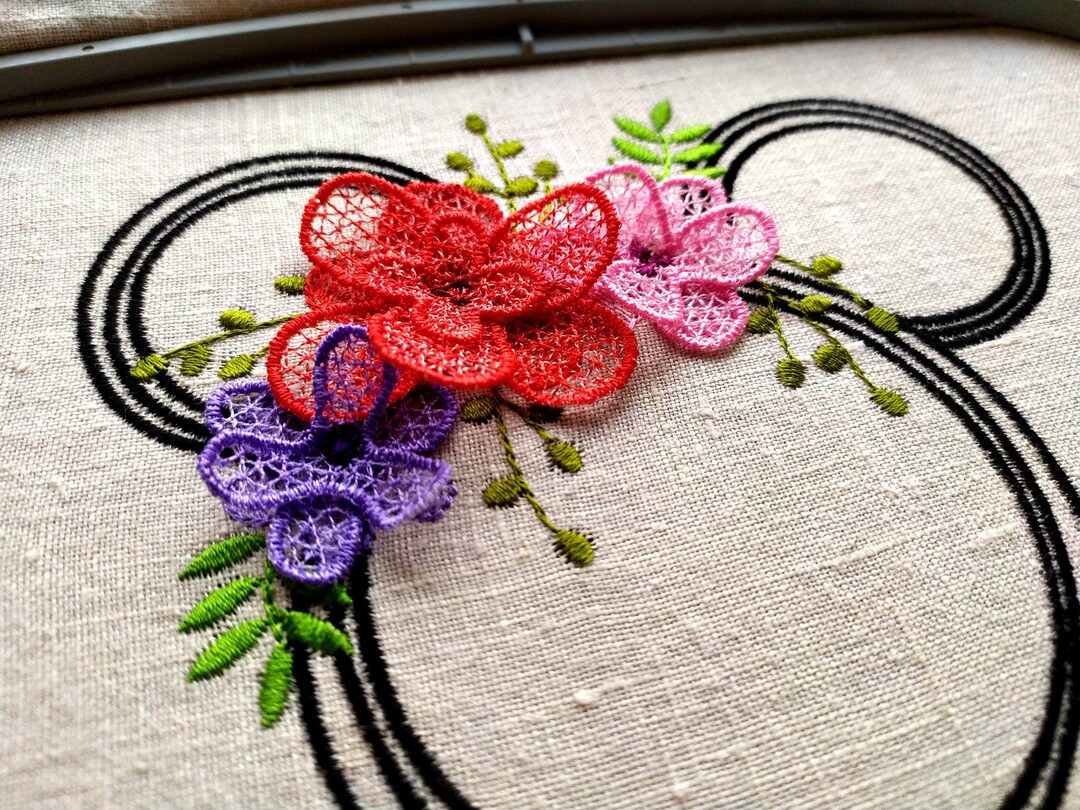 Flowers Embroidery Design, Embroidery Designs FSL - Etsy