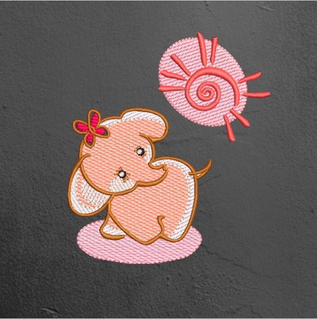 Elephant Embroidery Design, Machine Embroidery Designs Animal - Etsy