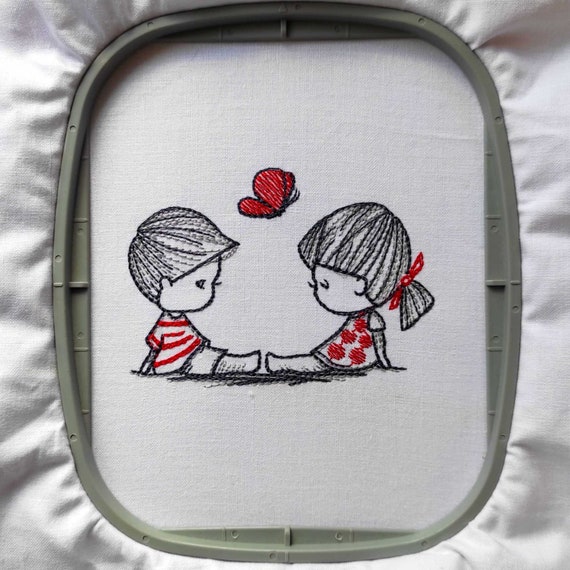 Girl Embroidery Design Boy Embroidery Designs - Etsy
