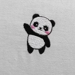 Panda Embroidery Design Mini - Etsy