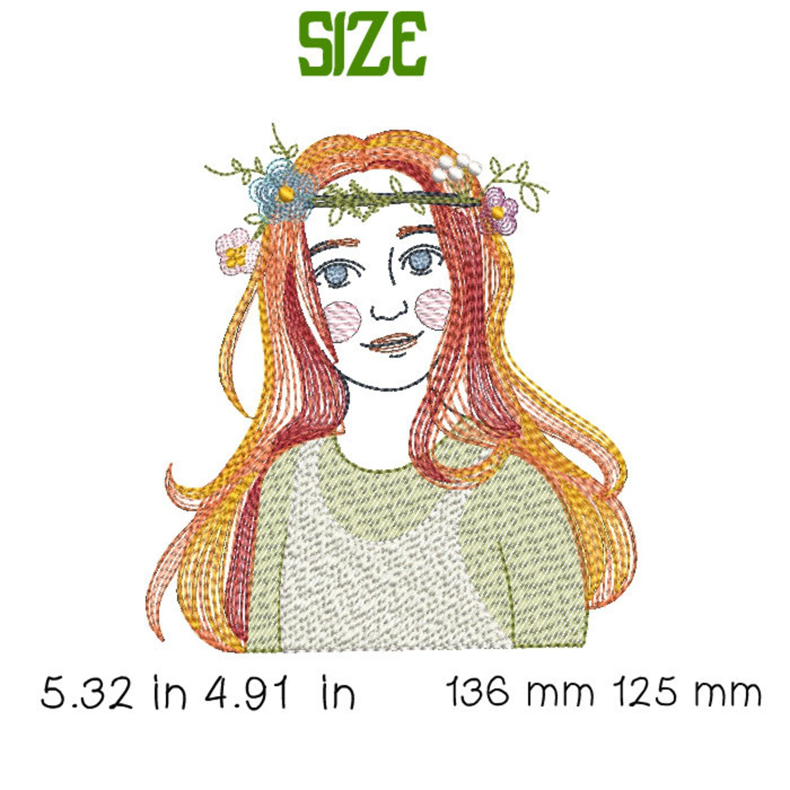 Girl Embroidery Design Woman Embroidery Designs | Etsy