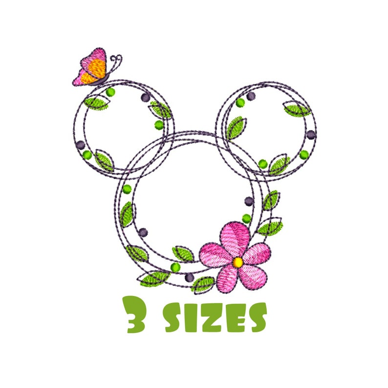 Mouse Embroidery Design - Etsy