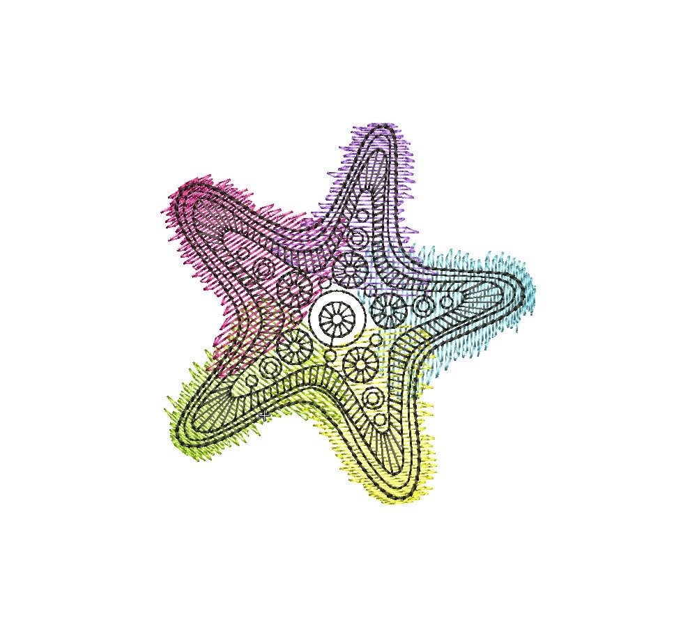 Embroidery Designs Marine Starfish Embroidery Design Ocean | Etsy