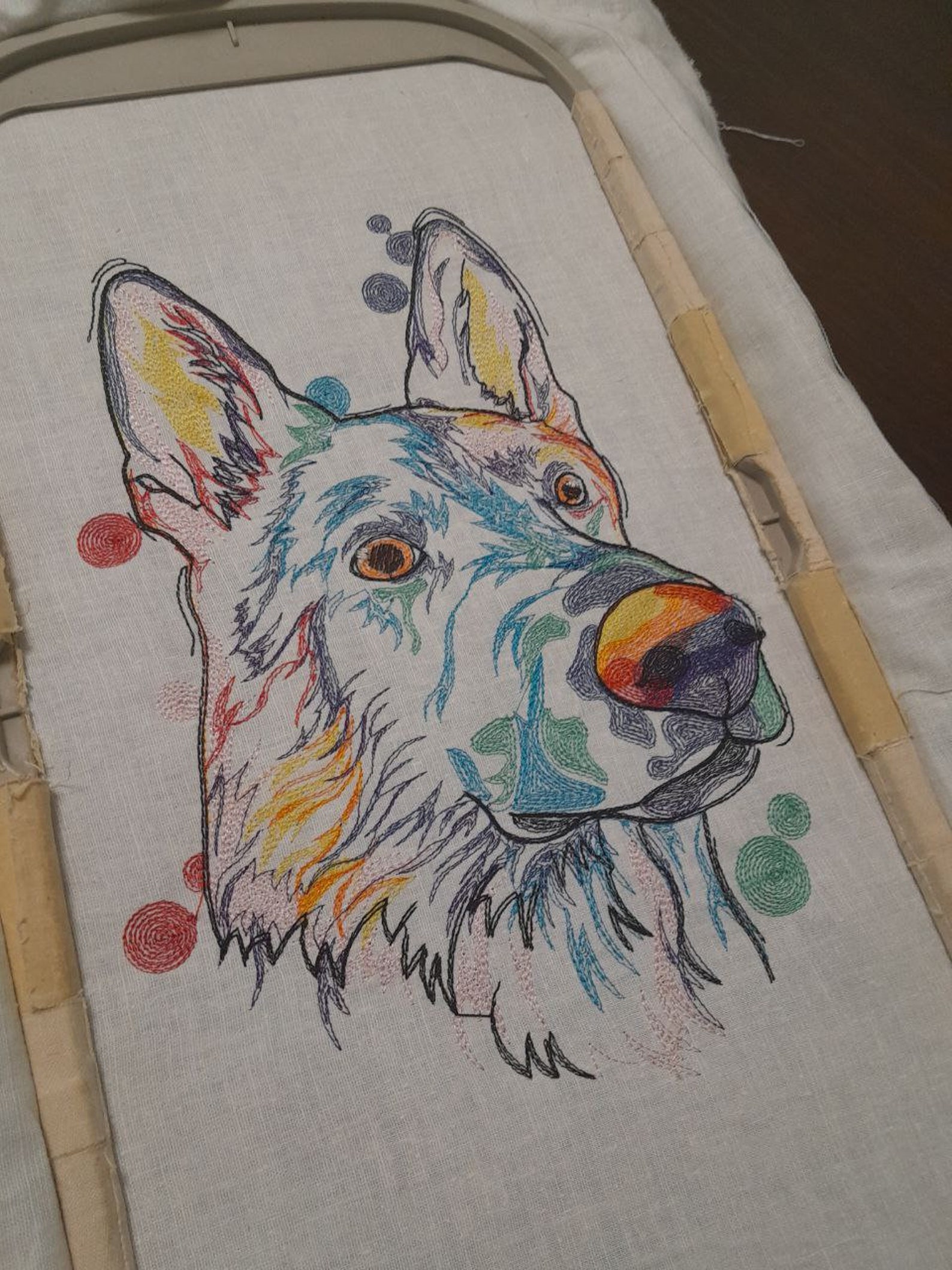 Shepherd Embroidery Design, Embroidery Designs Dog - Etsy