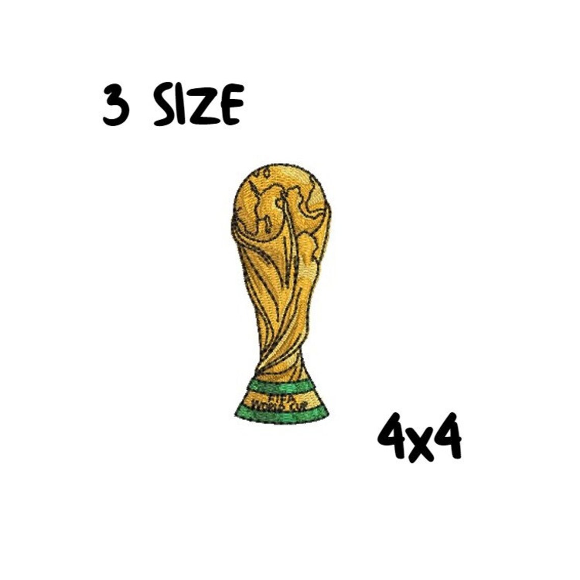 Cup Football Embroidery Designs FIFA World Cup Qatar 2022 - Etsy