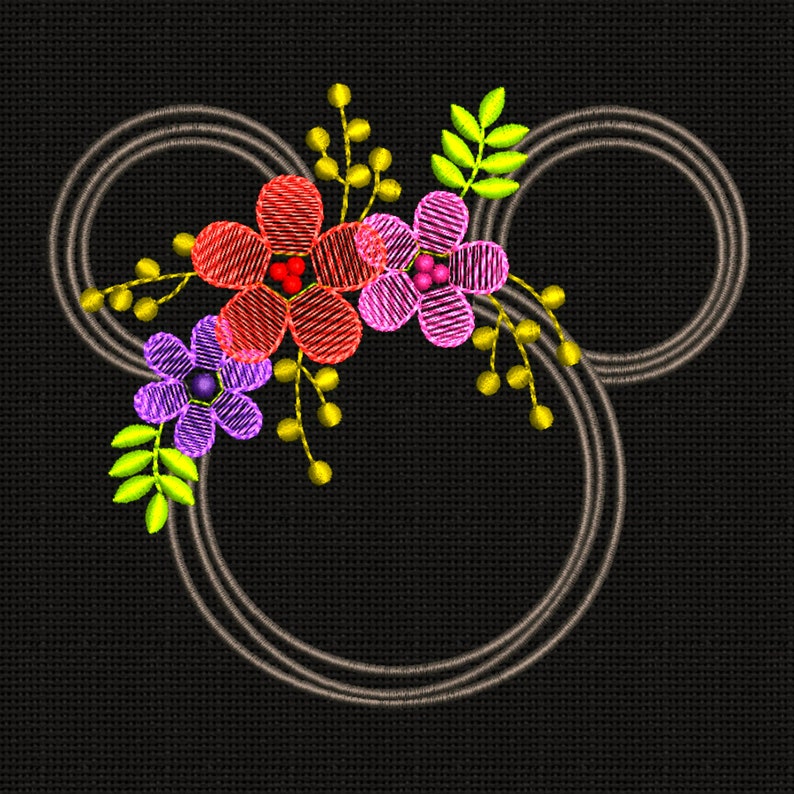 Mouse Embroidery Design Embroidery Designs FSL - Etsy