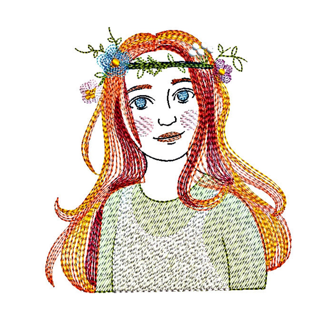 Girl Embroidery Design, Woman Embroidery Designs - Etsy