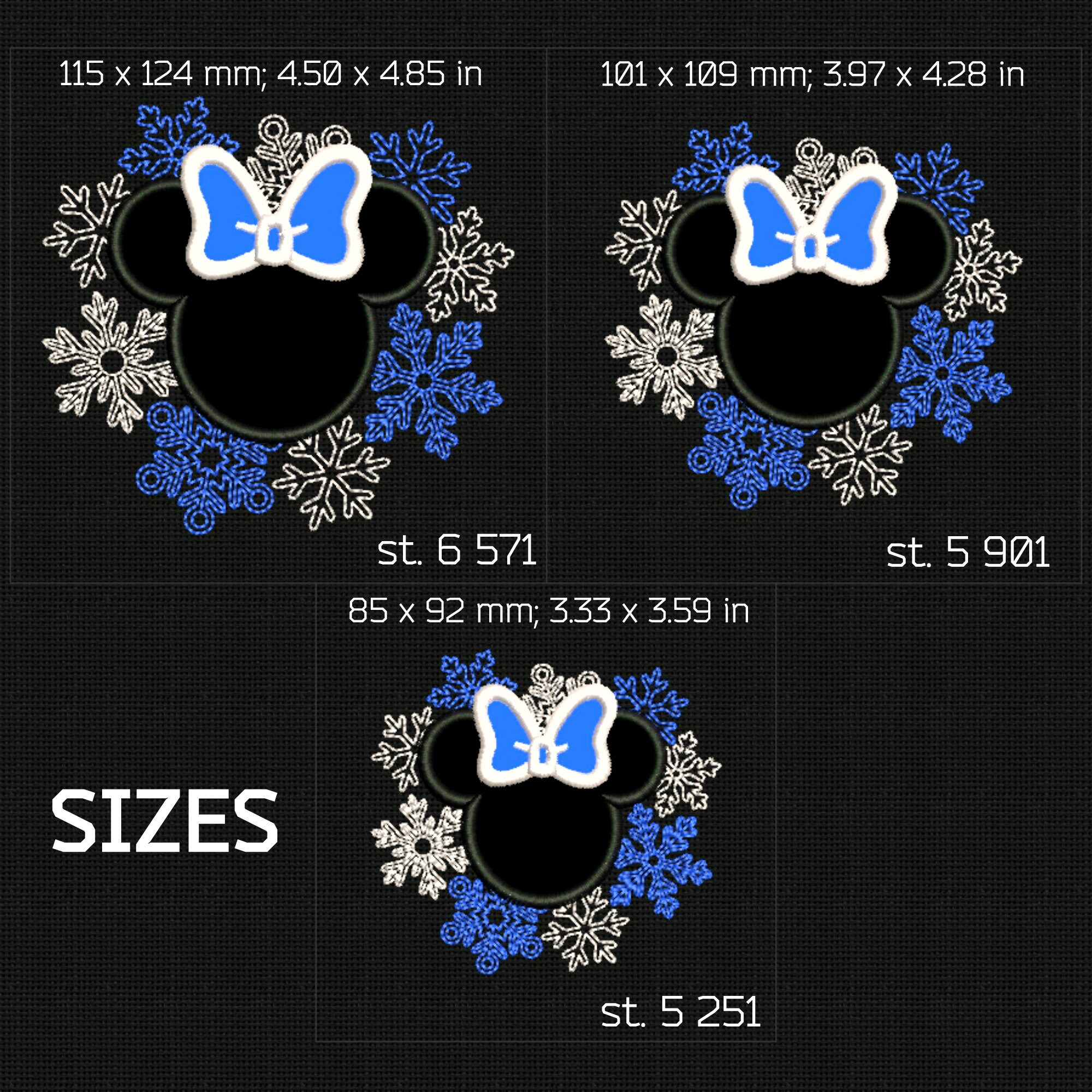 Mouse Embroidery Design Embroidery Designs Applique | Etsy