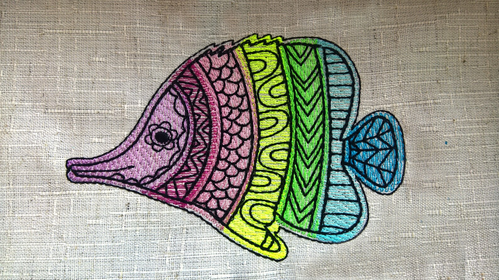 Embroidery designs Marine fish machine embroidery ocean sea | Etsy