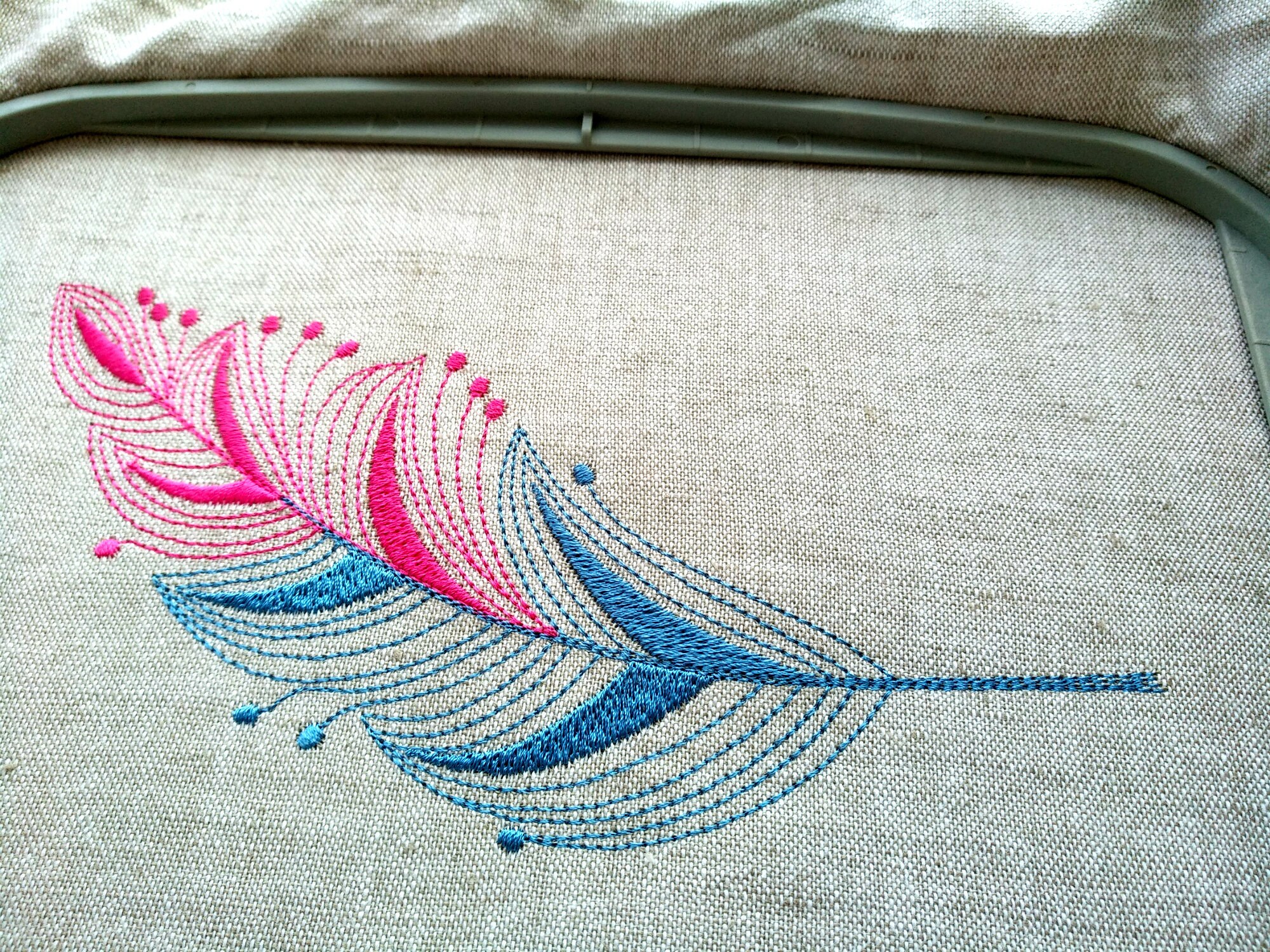 Embroidery Design Rainbow Embroidery Designs Feather - Etsy