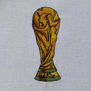 Cup Football Embroidery Designs, FIFA, World Cup, Qatar 2022 Embroidery ...