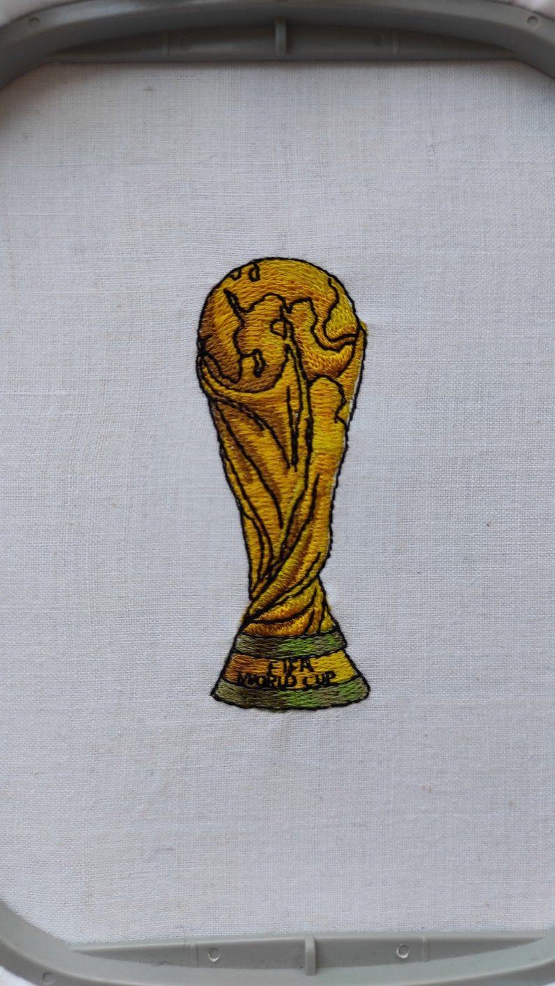 Cup Football Embroidery Designs FIFA World Cup Qatar 2022 - Etsy