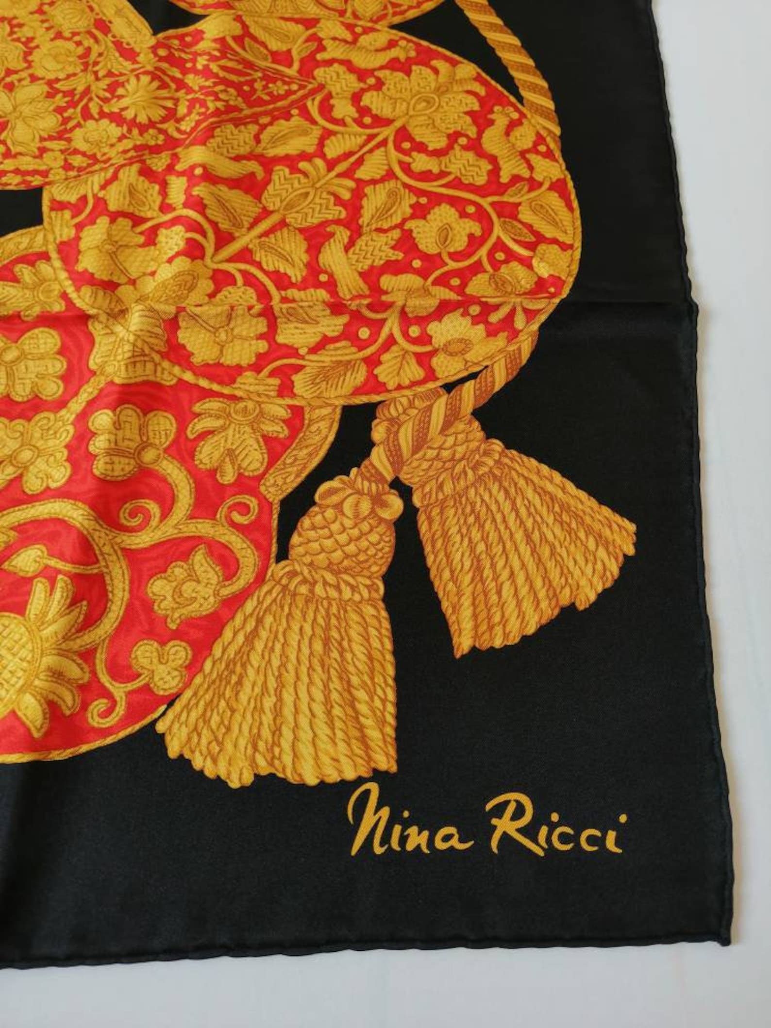 Nina Ricci Scarf Vintage 70s Foulard Silk Scarf 70s Scarf - Etsy
