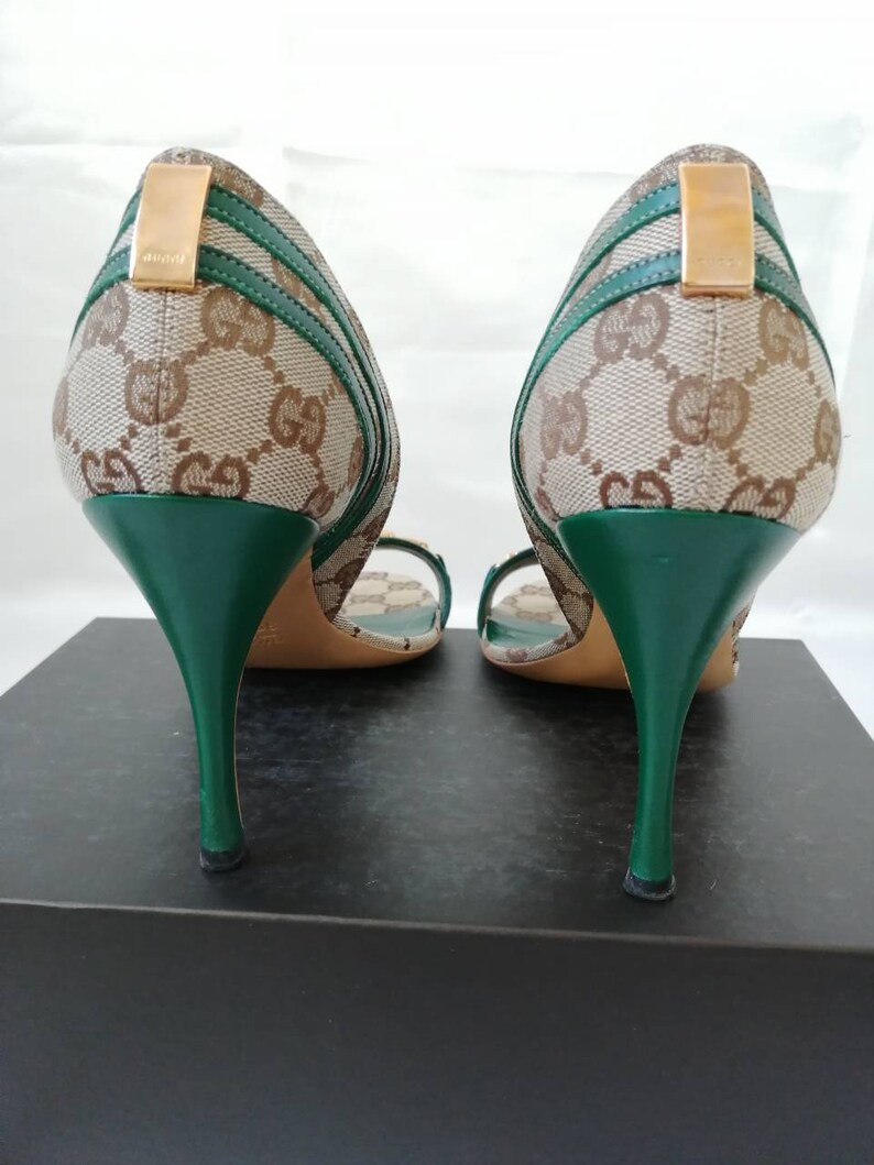 Vintage Gucci Shoes Gucci Monogram Shoes Gucci Décolleté - Etsy