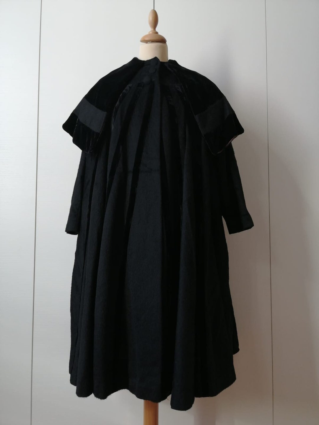 Lilly Ann Coat, 50s Lilly Ann, Vintage 1950s Coat, Black, Woolen Coat ...