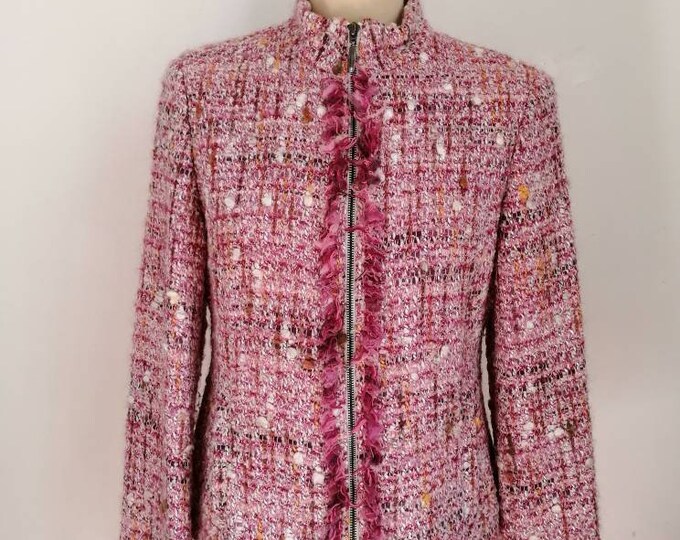 Nazareno Gabrielli Jacket, 90s Vintage Blazer, Pink & Fuchsia Blazer ...